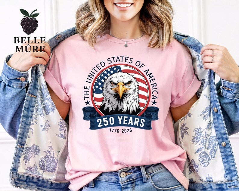 USA 250th Anniversary Shirt, Patriotic Eagle Tee, America 1776 2026 - Etsy