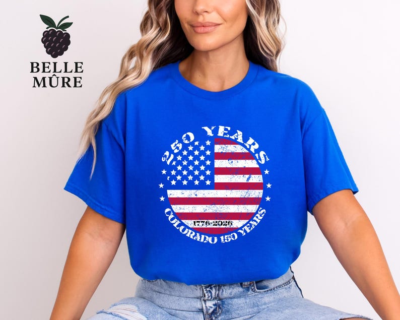 America 250 Colorado 150 Shirt, Custom State Anniversary T-shirt ...