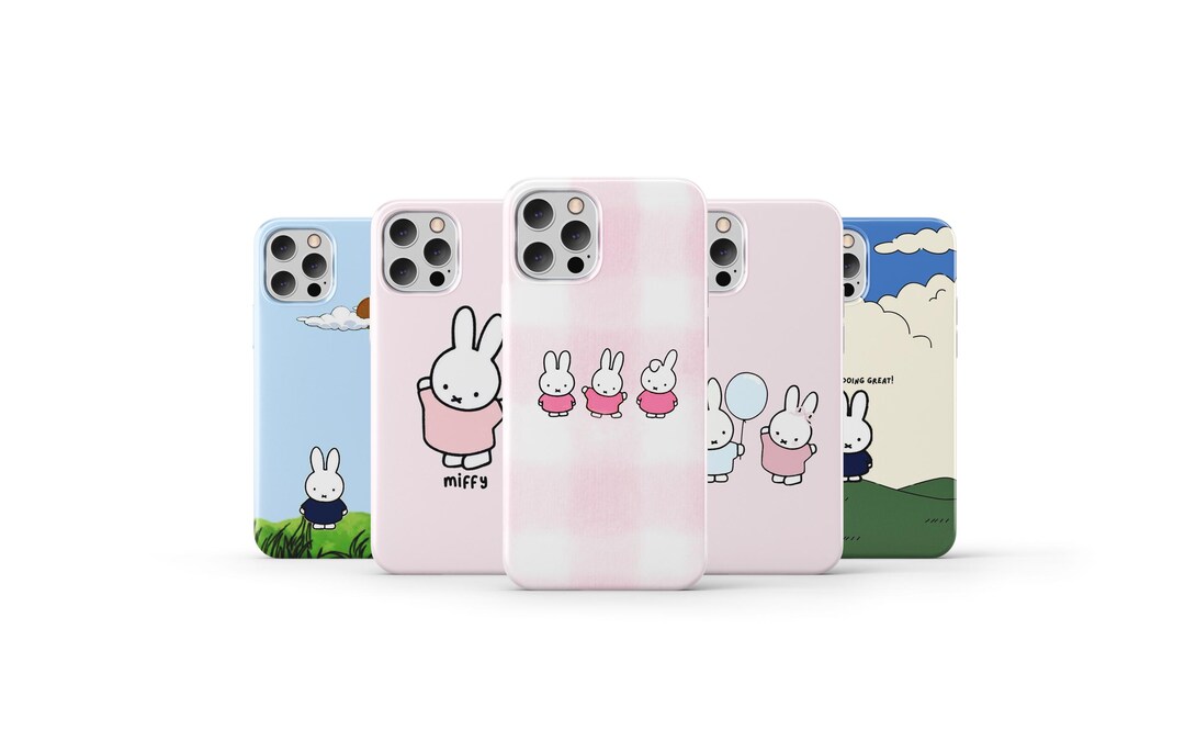 Miffy Phone Case Cute Anime Comics Phone Cover for iPhone 16 Pro Max 15 ...