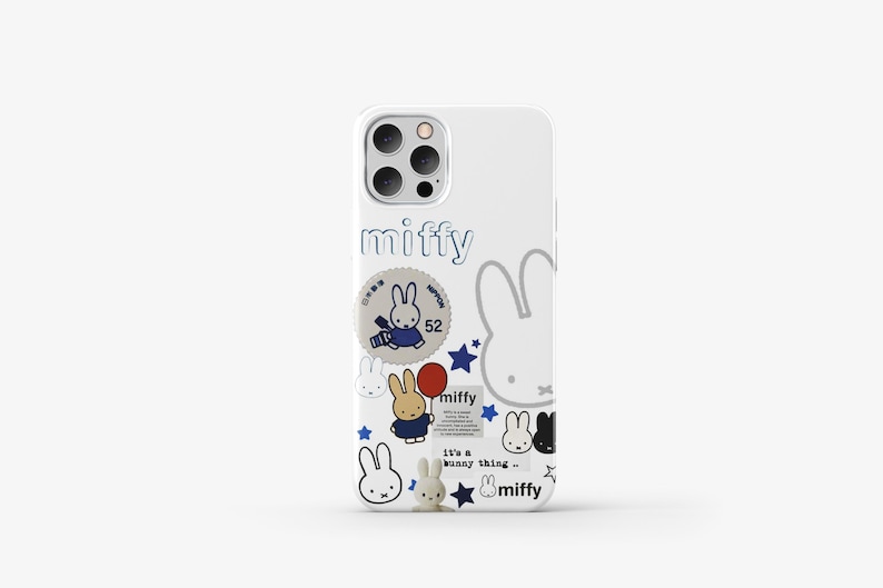 Miffy Phone Case Cute Anime Comics Phone Cover for iPhone 16 Pro Max 15 ...