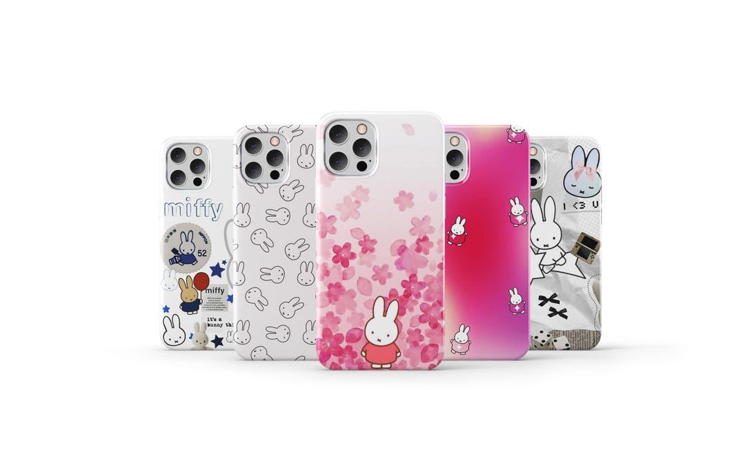 Miffy Phone Case Cute Anime Comics Phone Cover for iPhone 16 Pro Max 15 ...