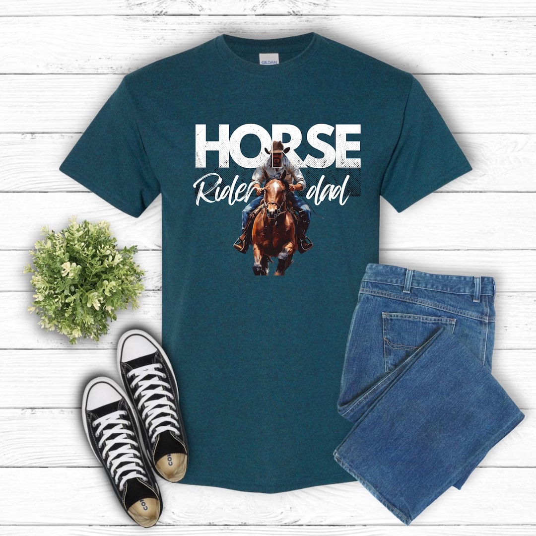 Horse Rider Dad PNG – Western Cowboy Father’s Day Sublimation Design ...