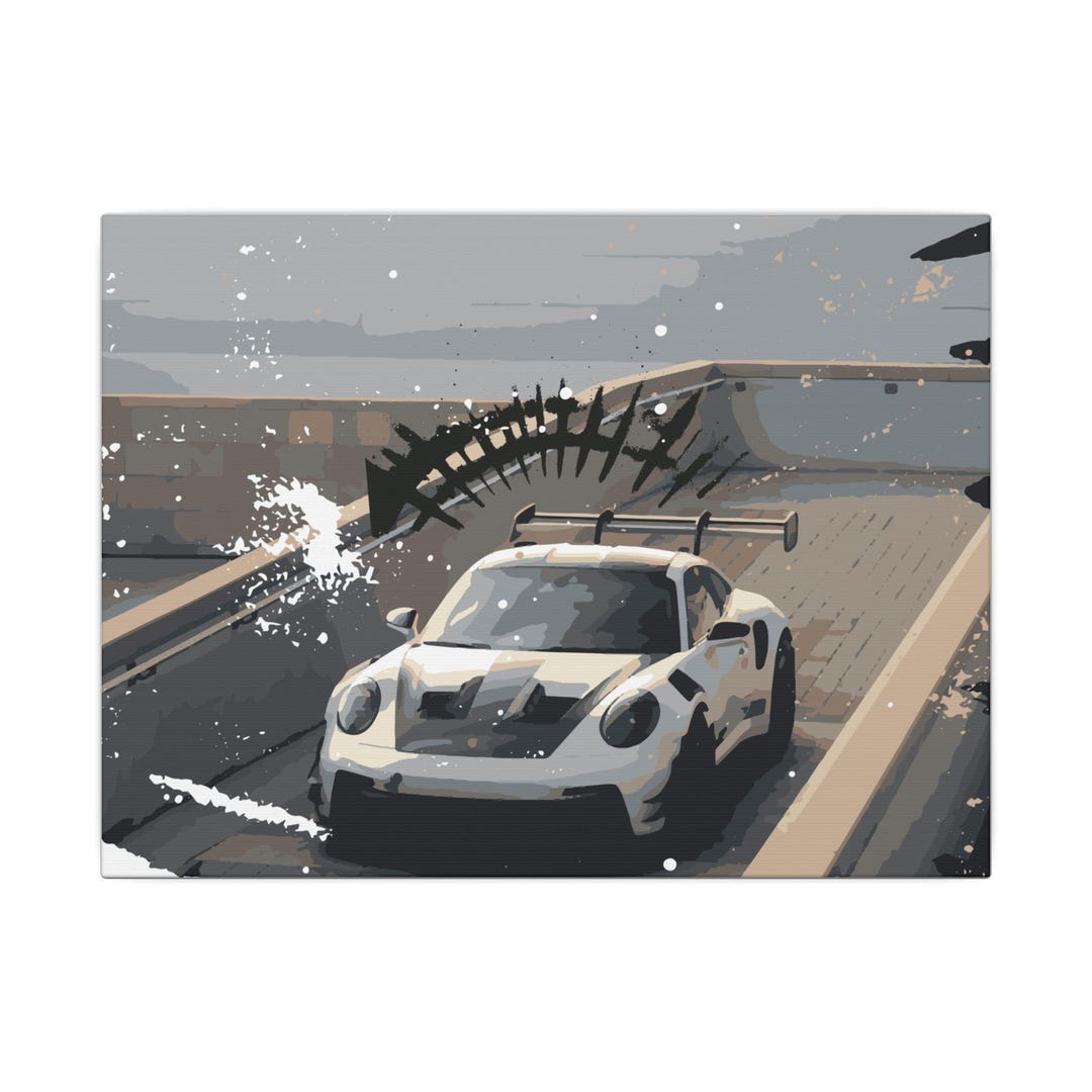 Racing Car Art Print, Modern Wall Decor for Auto Enthusiasts, Perfect ...