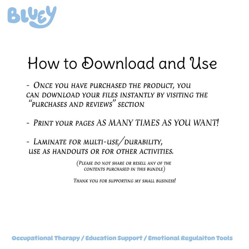 Bluey Zones of Regulation Pack - Self Regulation, Occupational Therapy ...