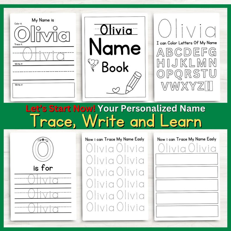 Personalized Name Tracing Worksheet: Preschool Handwriting Practice ...