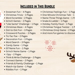 50+ Printable Christmas Games Bundle | Family, Kids & Holiday Party Fun ...
