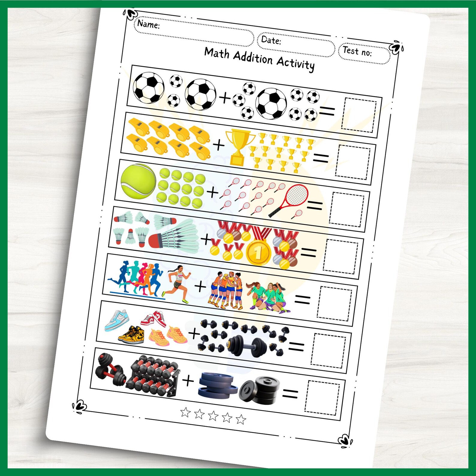 Addition Worksheets: Kindergarten Math Busy Book (printable PDF ...