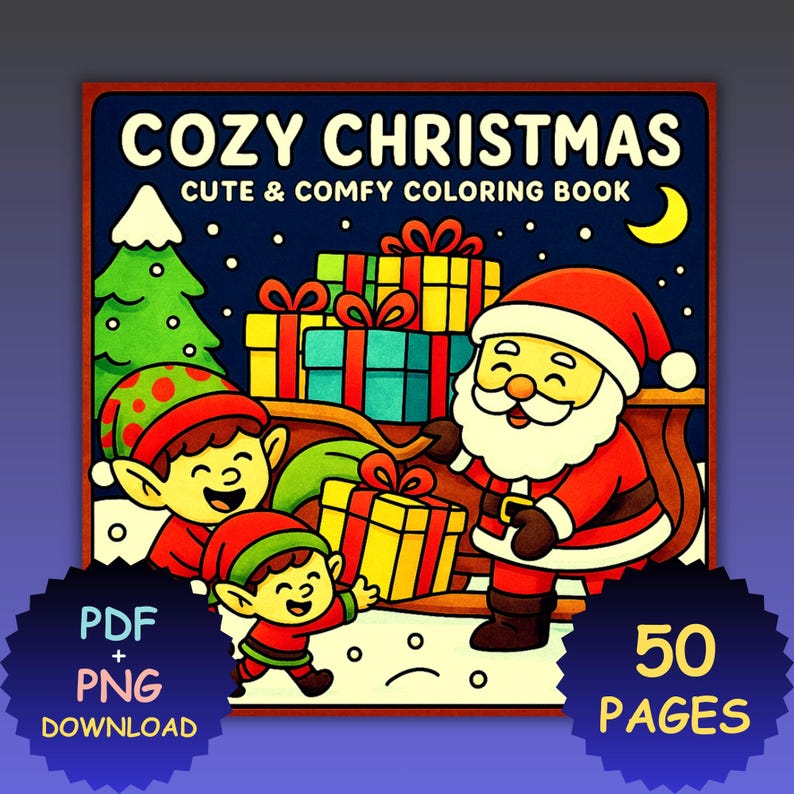 Christmas Coloring Book – 50 Holiday Pages, Coco Wyo Style (PDF & PNG ...
