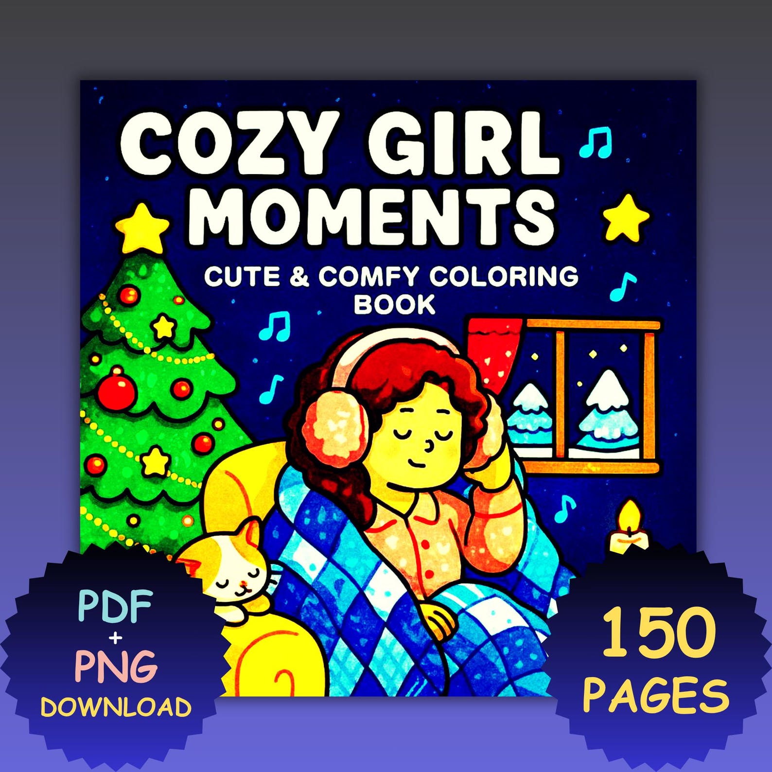 Cozy Girl Moments Coloring Book, 150 Pages (PDF + PNG - Etsy Canada