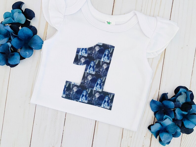 Corpse Bride First Birthday Flutter Sleeve Baby Bodysuit - Etsy