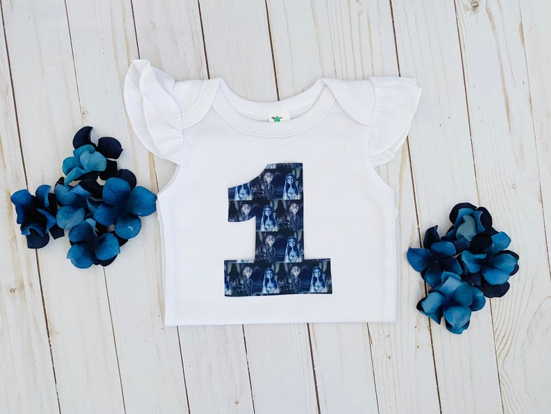 Corpse Bride First Birthday Flutter Sleeve Baby Bodysuit - Etsy