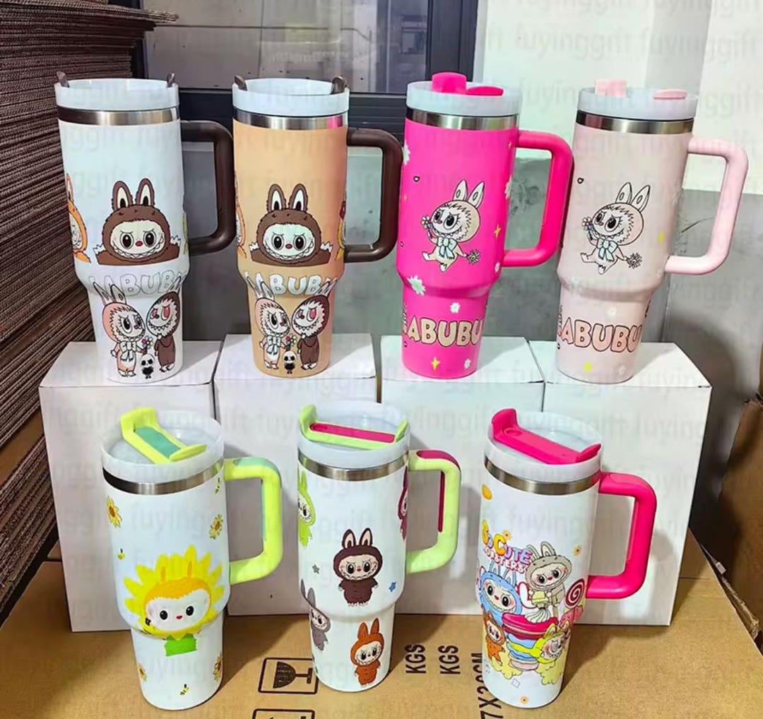 LABUBU Stanley Dupes, Owala Dupes, and Surprise Labubu in Reusable ...