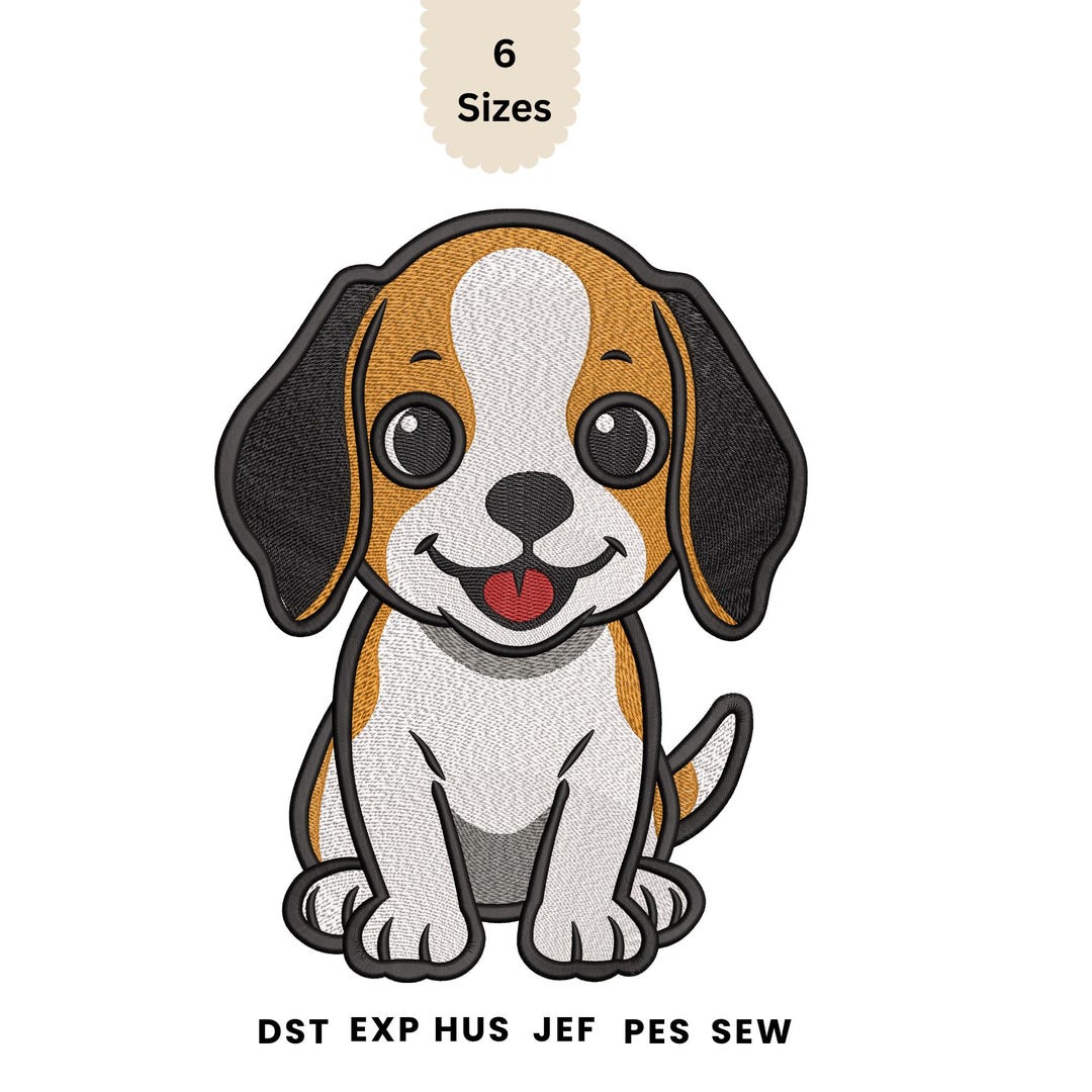 Dog Embroidery Design | Cute Puppy Machine Embroidery | Dog Face ...