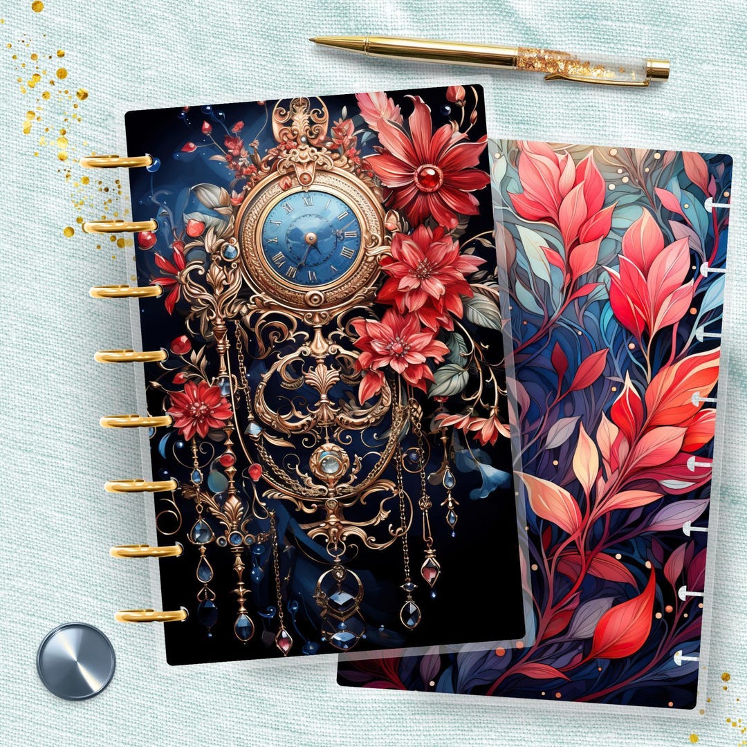 Planner Cover TUL, Happy Planner Cover, Vintage Journal, Spiral ...