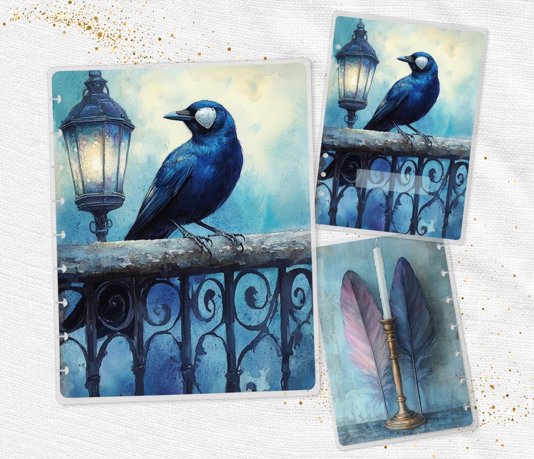 Gothic Raven Planner Dashboard | Happy Planner, TUL, Ring Planner ...
