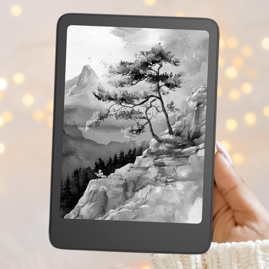 Mountain Tree Kindle Screen Saver, Digital Download, Paperwhite ...