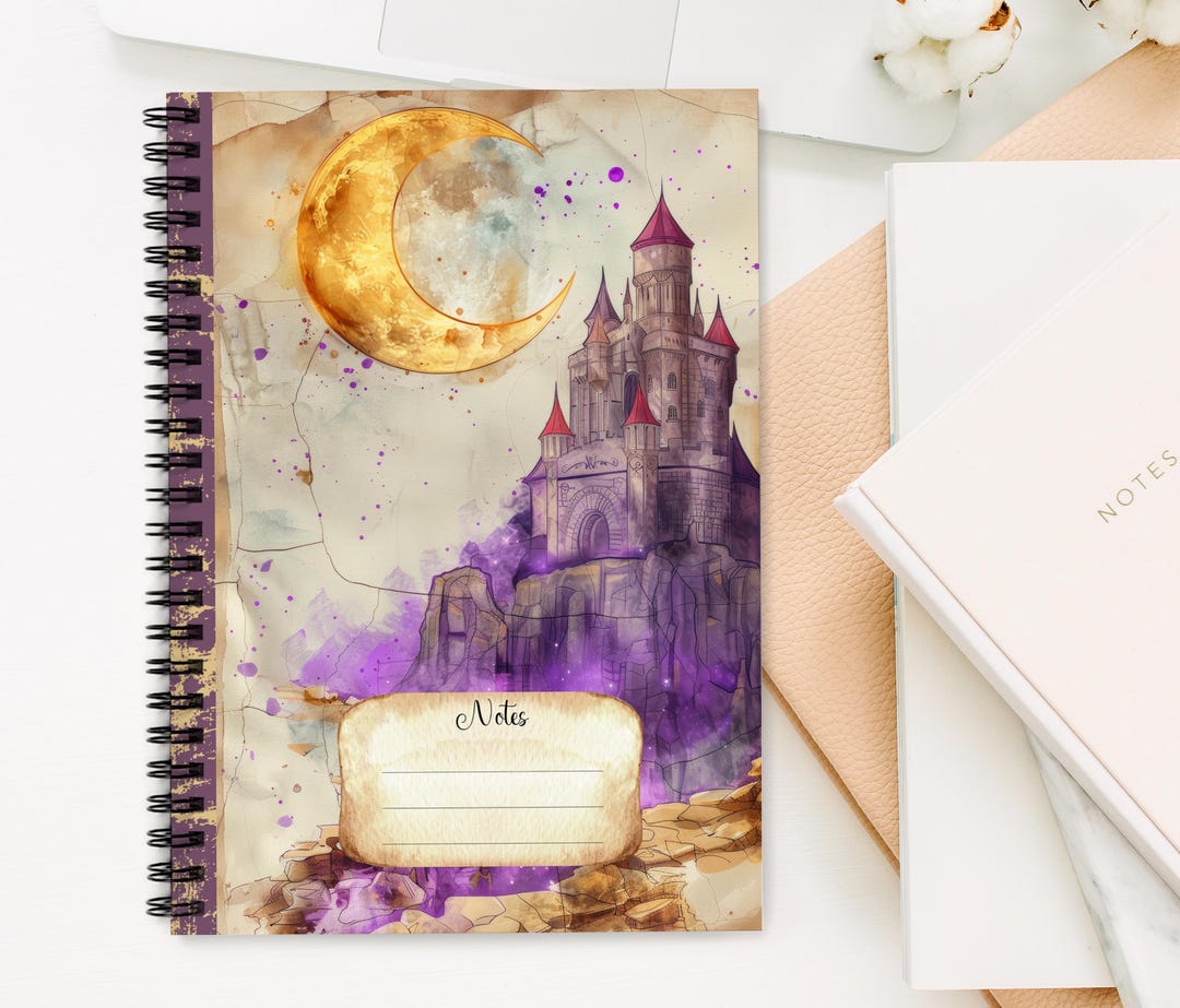 Magical Castle Spiral Notebook - Ruled Line, Dream Journal, Fantasy ...