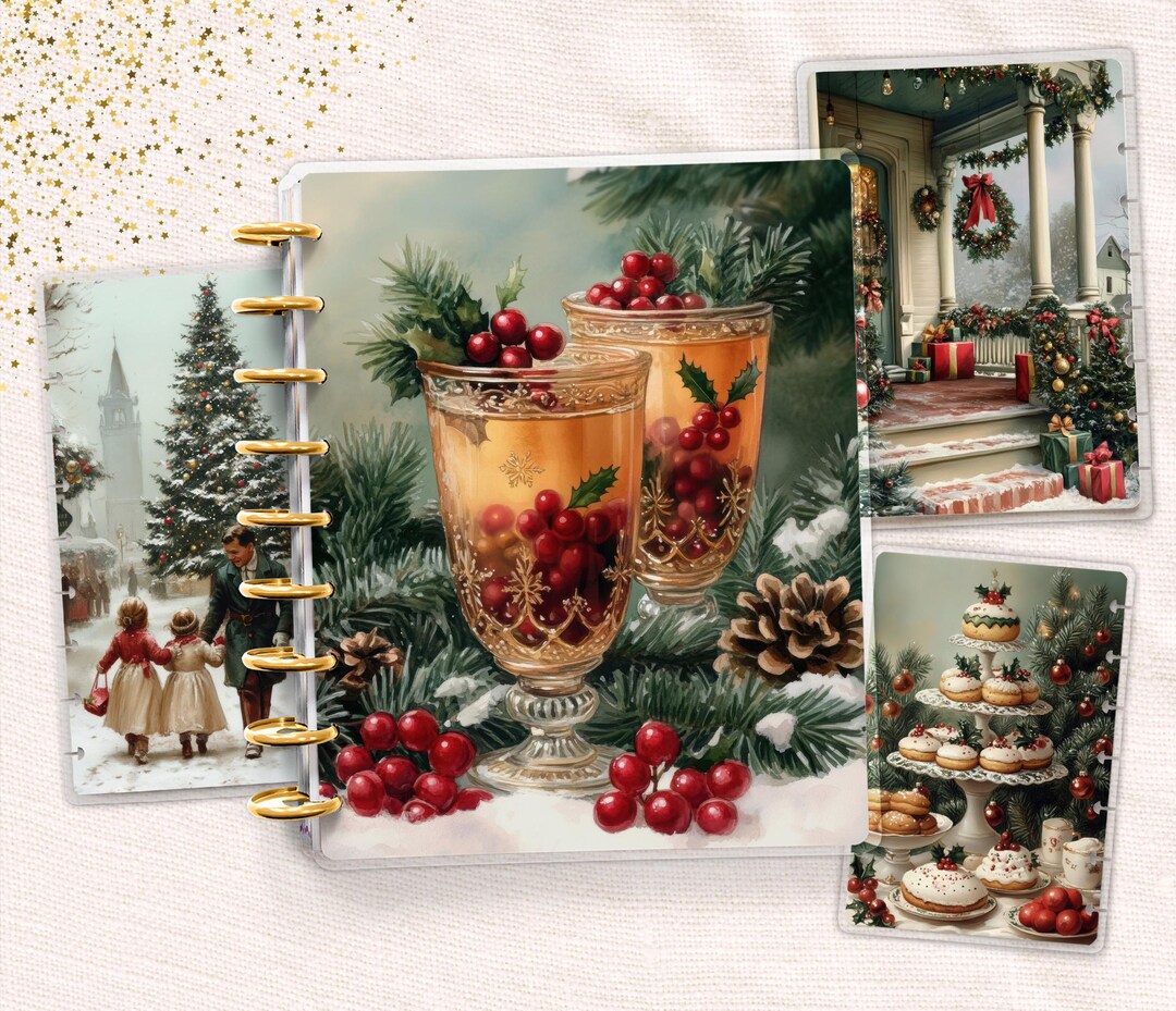 Laminated Planner Cover Set | Happy Planner and TUL | Christmas Drinks ...