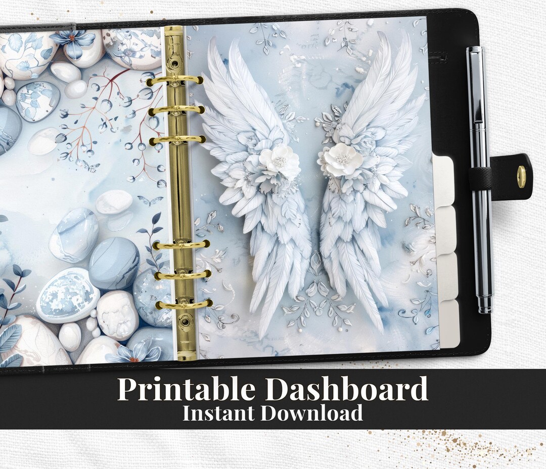 Angel Wings Planner Dashboard Divider PDF Digital Download Printable ...