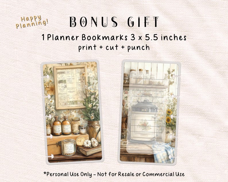 Printable Planner Cover Set | Happy Planner, TUL, EC, A5, A6 | Digital Download Pdf | Floral ...