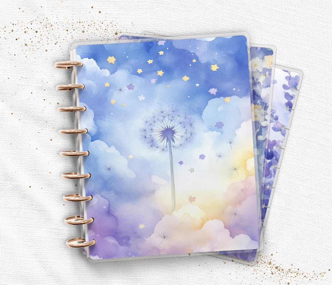 Laminated Planner Cover Set | Happy Planner and TUL | Celestial ...