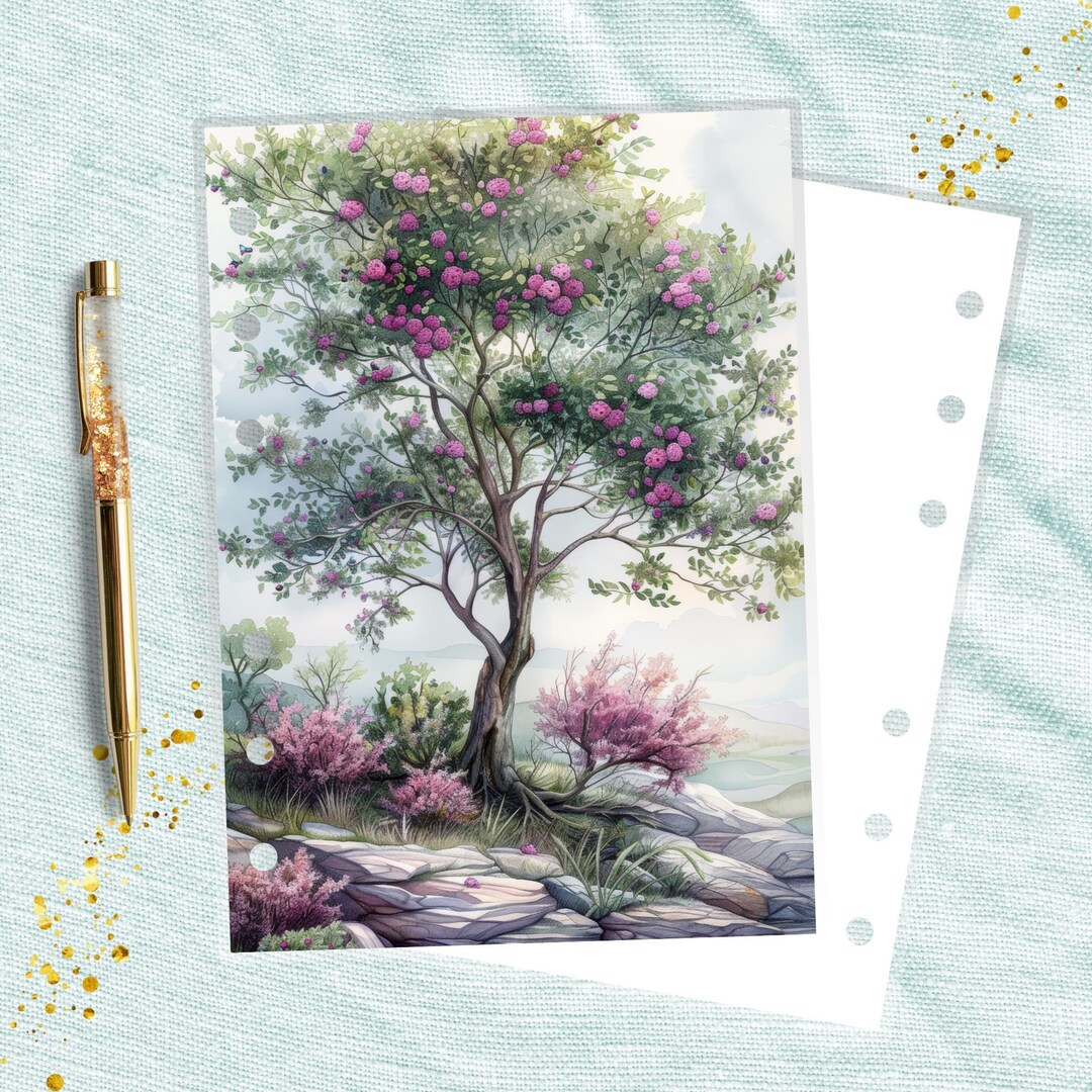 Dream Tree A6 Ring Planner Dashboard, Laminated Cover Insert, Journal ...