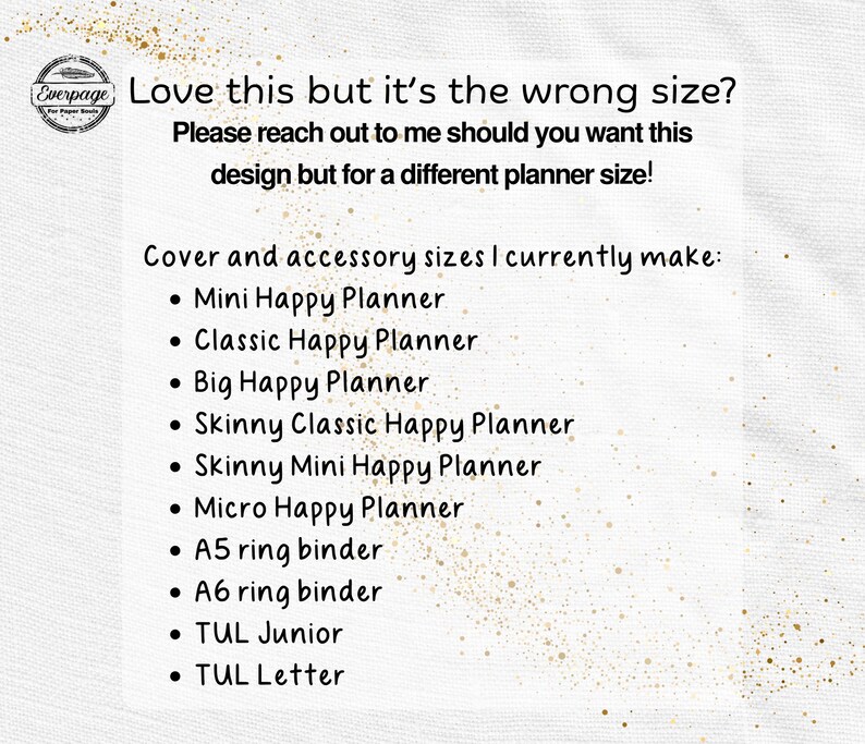 Laminated Planner Dashboard | Fits Happy Planner and TUL | Discbound ...