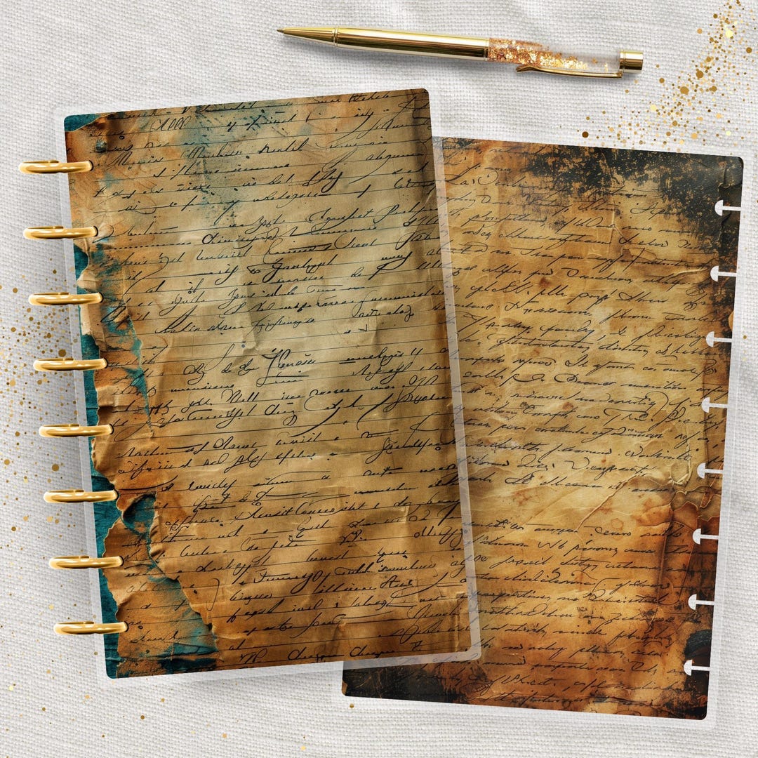 Parched Notes TUL Planner Cover, Happy Planner Cover, Vintage Journal ...