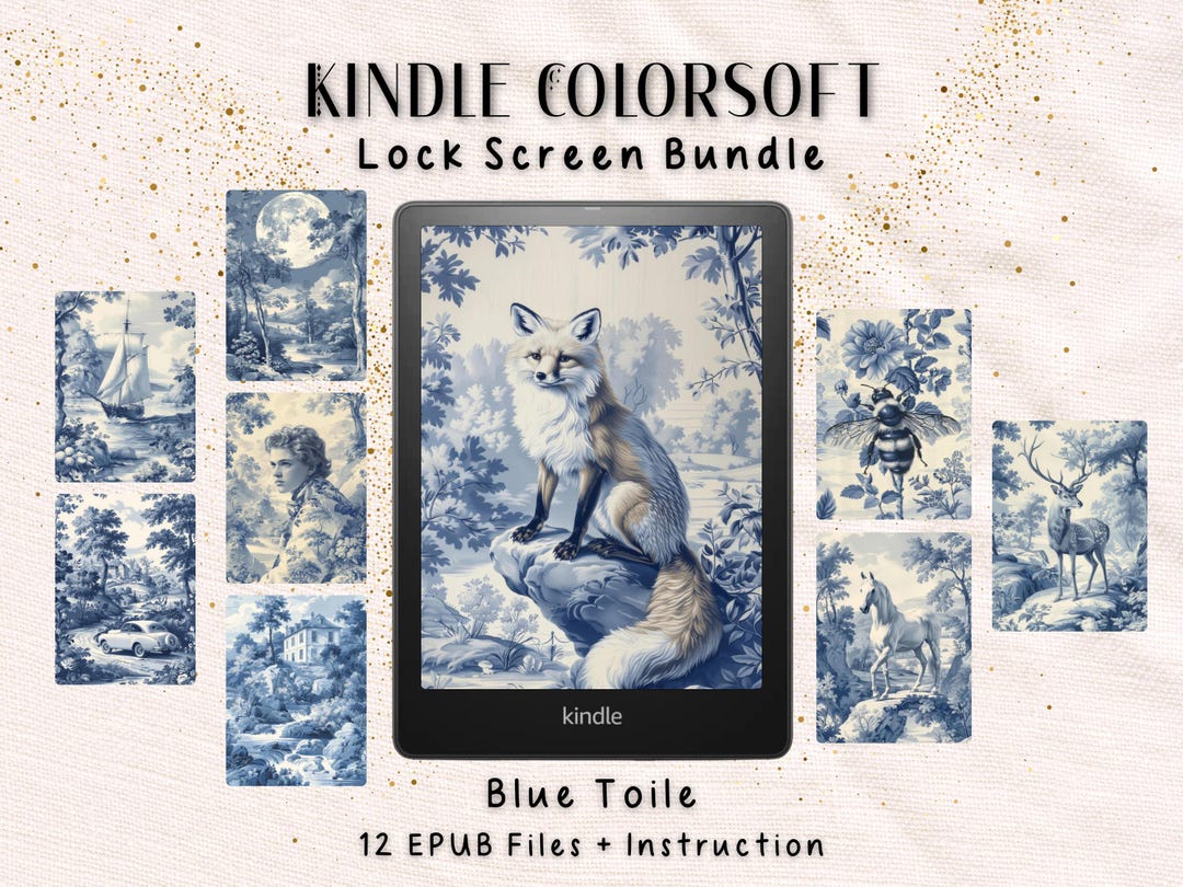 Kindle Colorsoft Lock Screen Bundle, Kindle Wallpaper, Digital Download ...