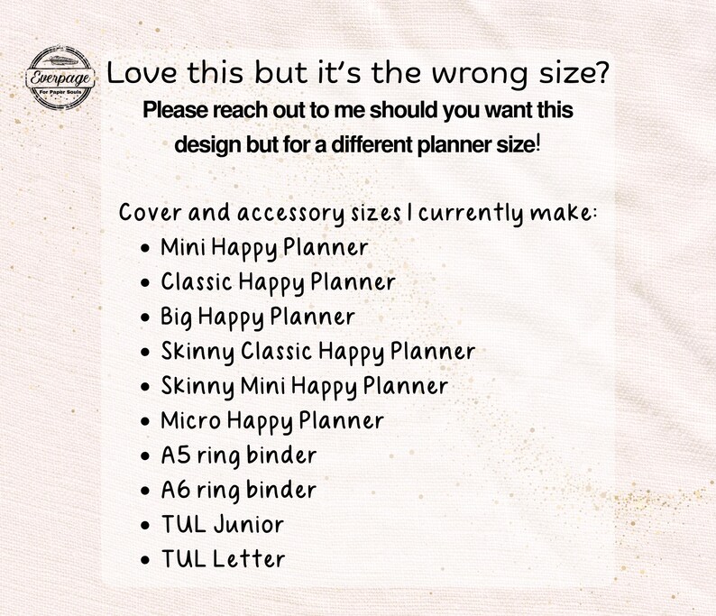 Printable Planner Dashboard | Happy Planner, TUL, A5, B6, Pocket | Digital Download PDF ...