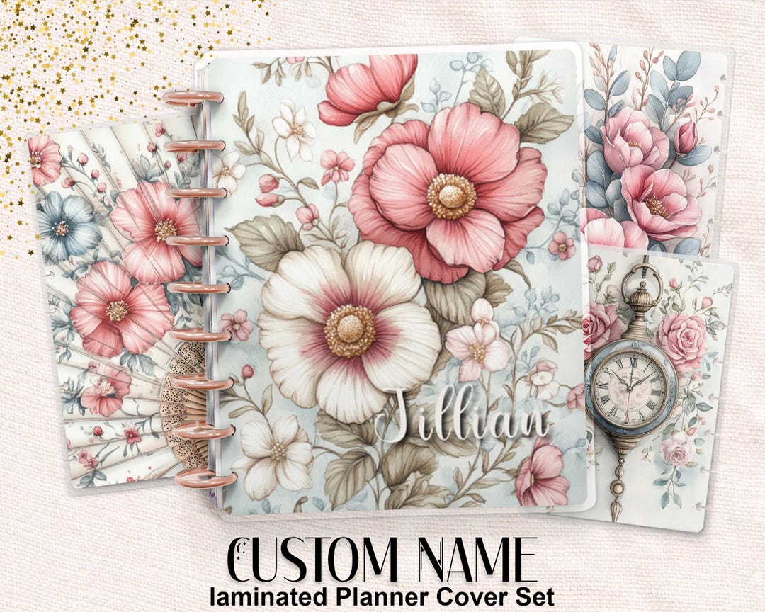 Custom Name Laminated Planner Cover | Happy Planner & Disc Bound | TUL ...