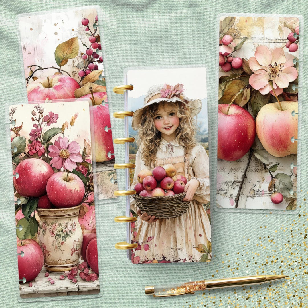 Apple Orchard Skinny Mini Happy Planner Cover, Nostalgic Journal Cover ...