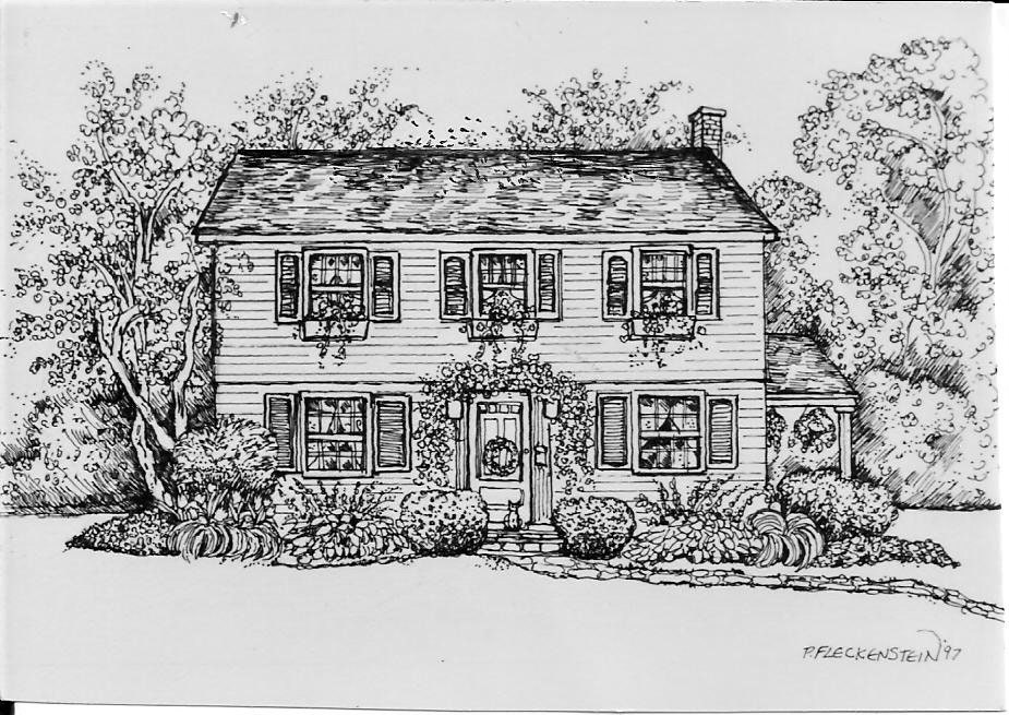 Handpainted Portrait of Househome Renderinghouse Drawing | Etsy