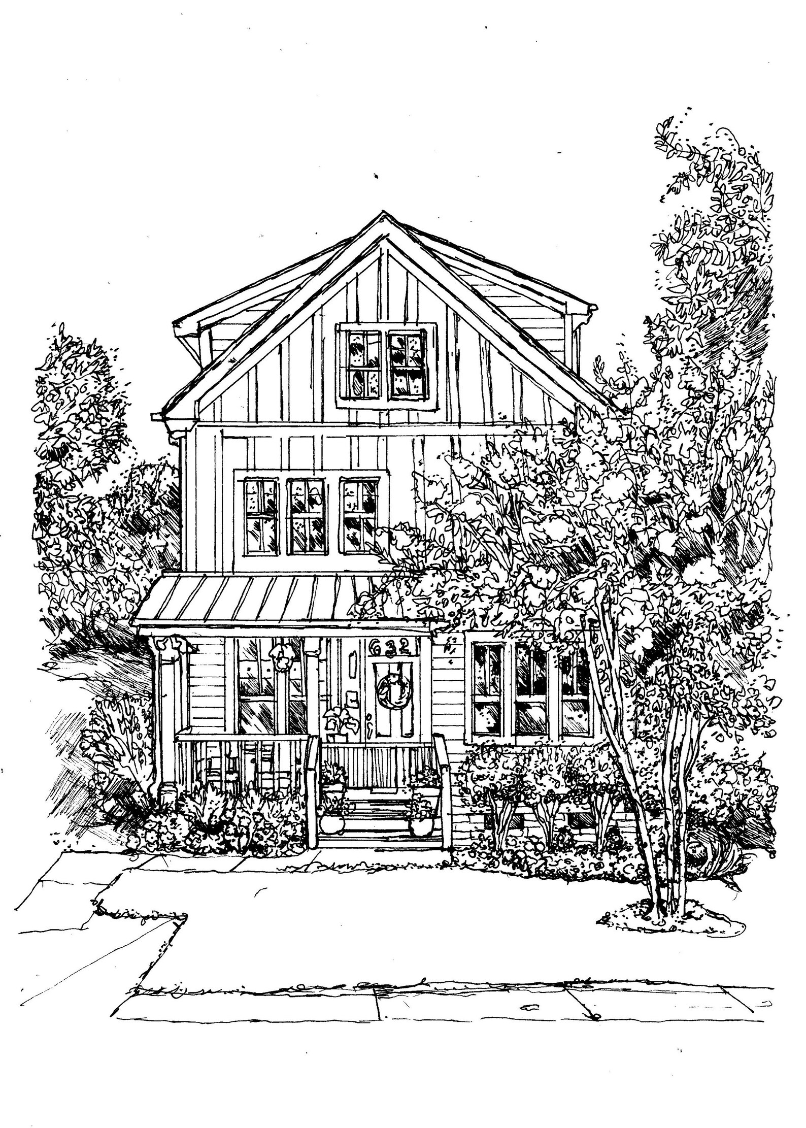 Custom House Portrait/ Drawing of House/ Painting of House/ - Etsy