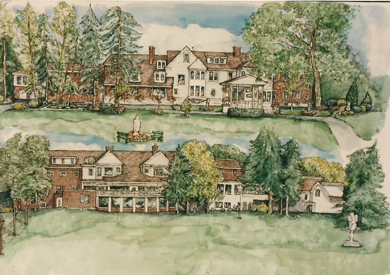 Custom House Portrait Montage in FIVE VIEWS Custom - Etsy