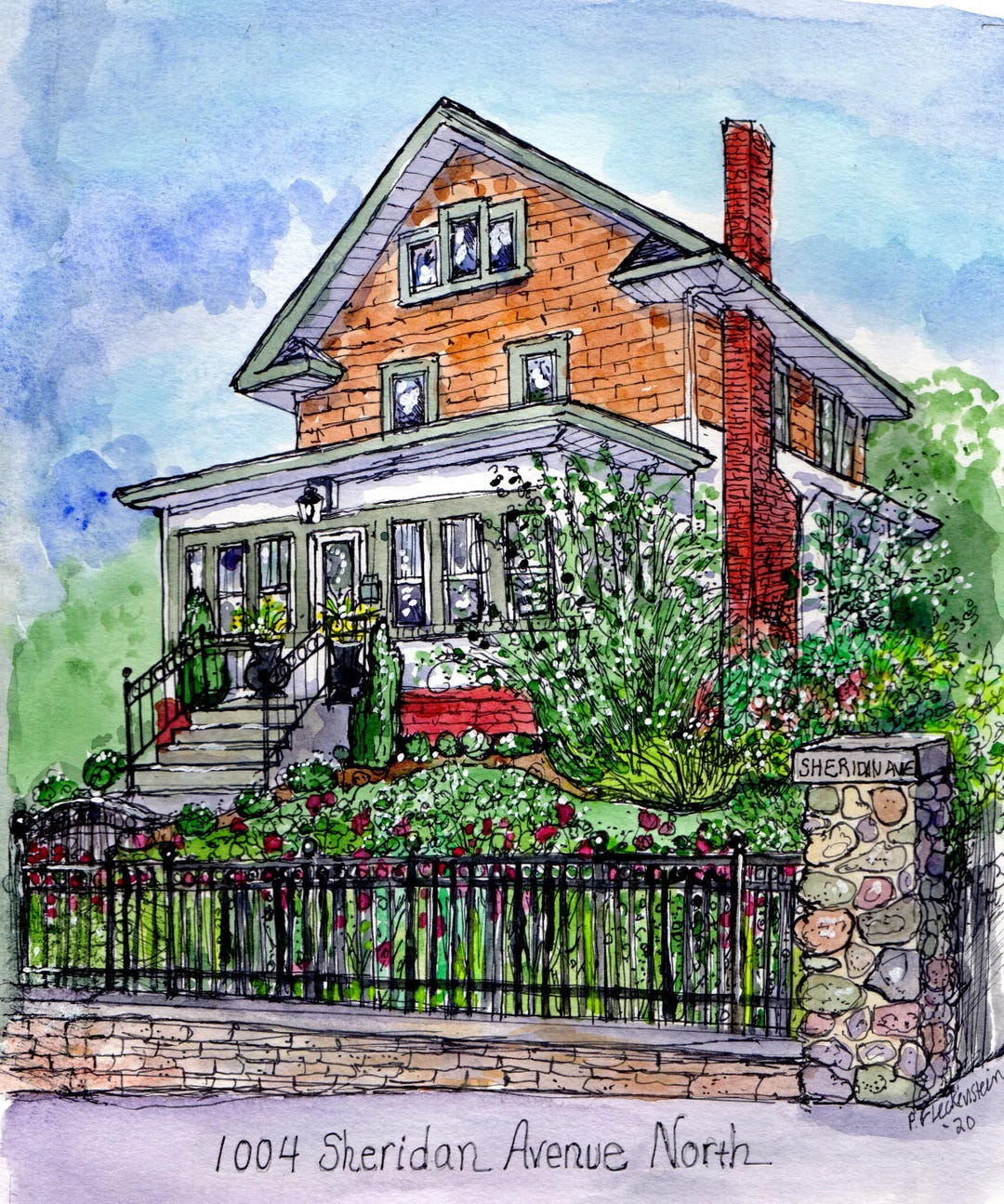 Realistic Detailed Custom House Portrait, Hand-drawn Hand-painted ...