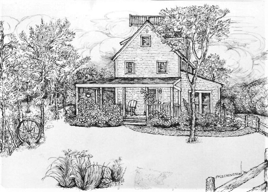 Handpainted Portrait of Househome Renderinghouse Drawing | Etsy