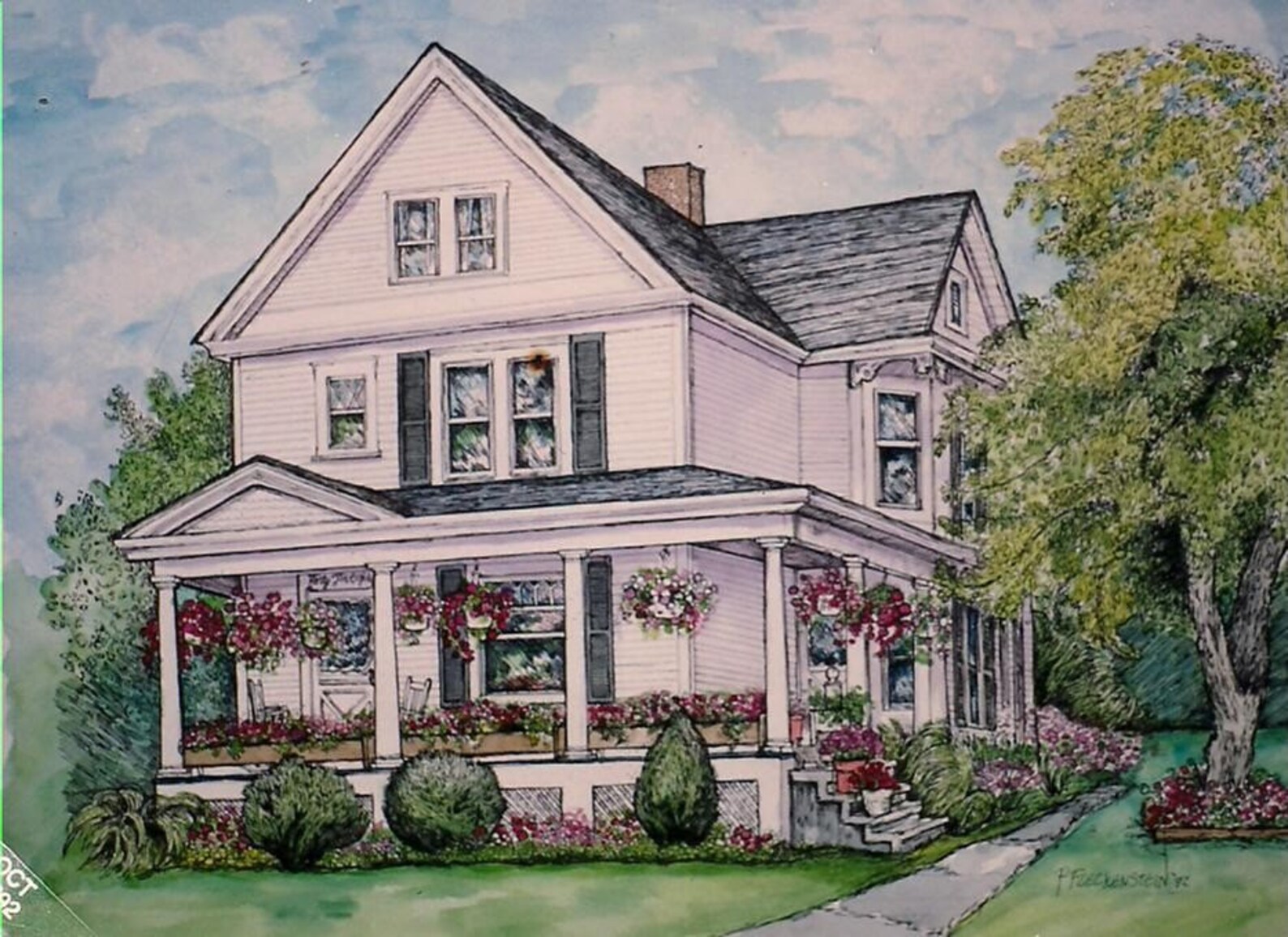 HOUSE PORTRAITS Original Custom Portrait of Your Home or - Etsy