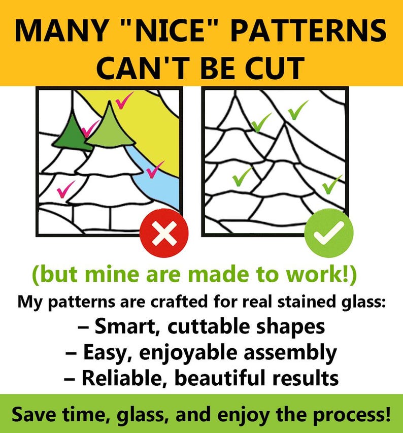Tulip Stained Glass Pattern PDF, Arched Floral Suncatcher Template, DIY ...