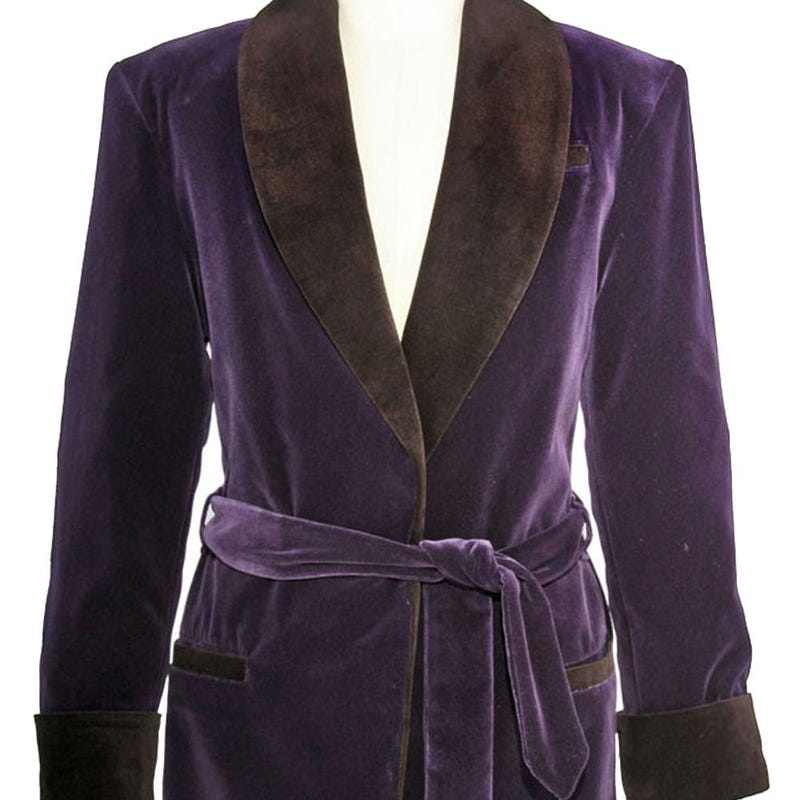 Velvet Smoking Jacket - Etsy