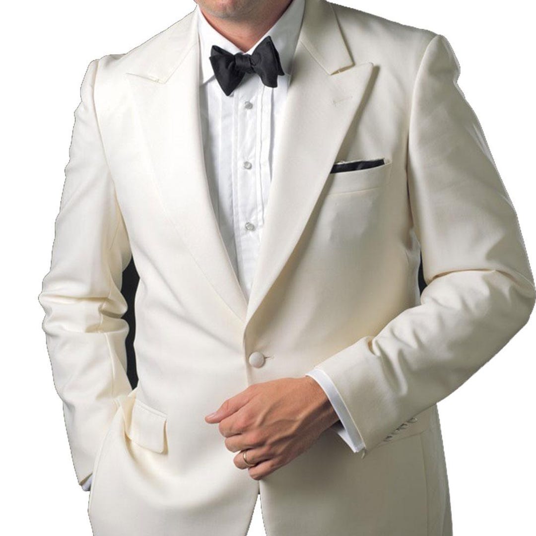 Classic White Dinner Jacket for Men – Timeless Elegance for Formal ...