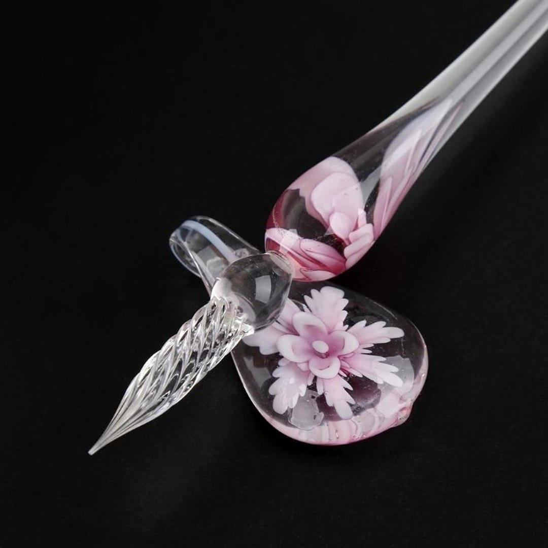 Handmade Crystal Glass Dip Pen Glass Calligraphy Dip Pen Glass ...