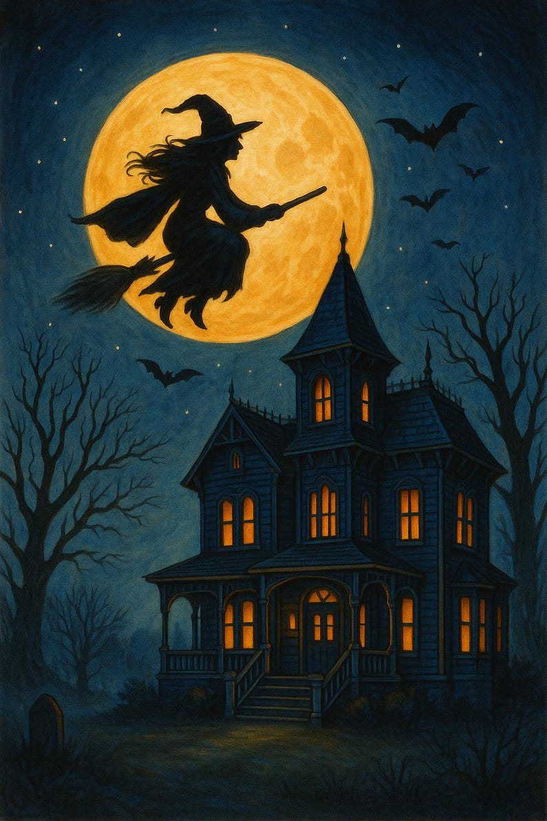 Haunted Victorian House Coloring Book – 35 Printable Pages | Halloween ...