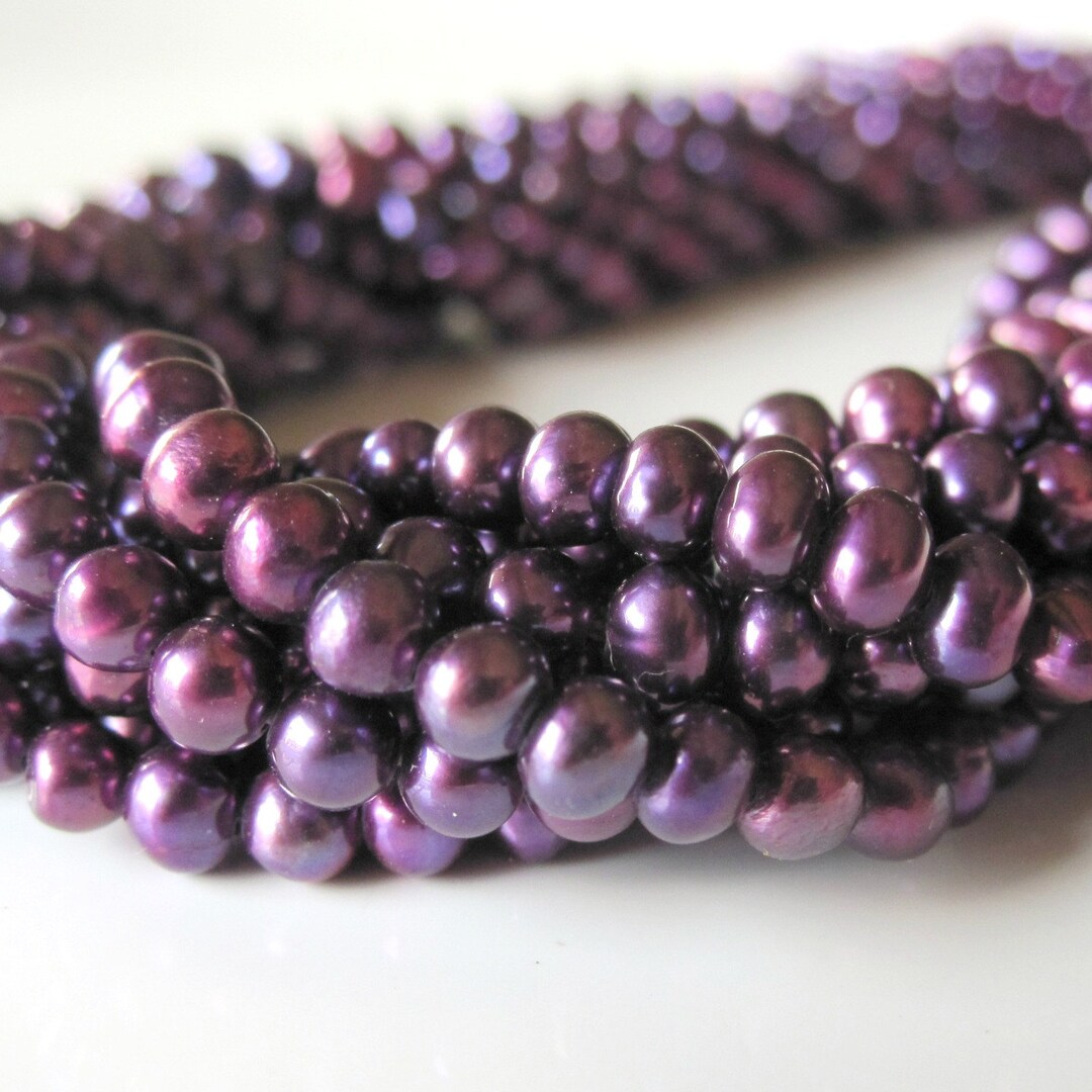 Purple Pearls, Freshwater Pearls, Little Pearls, Small Pearls, Seed ...