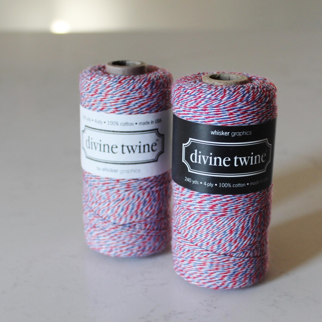 Red White and Blue Airmail Divine Twine, Patriotic String, Bakers Twine ...