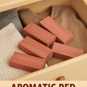 Aromatic Red Cedar Closet Blocks – Natural Moth Repellent, Handcrafted ...