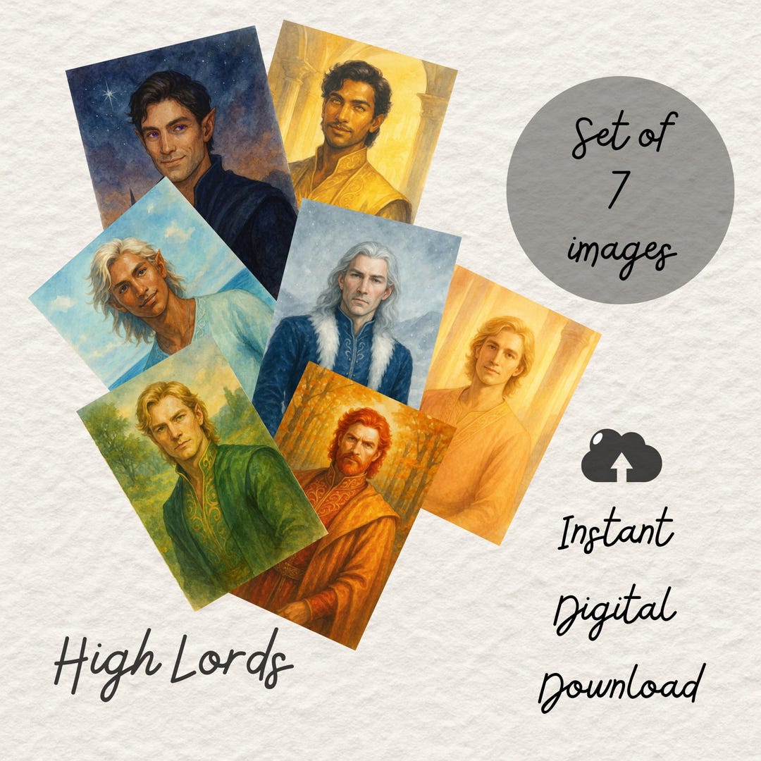 High Lords of Prythian, ACOTAR Art Prints, Rhysand, Tamlin, Helion ...