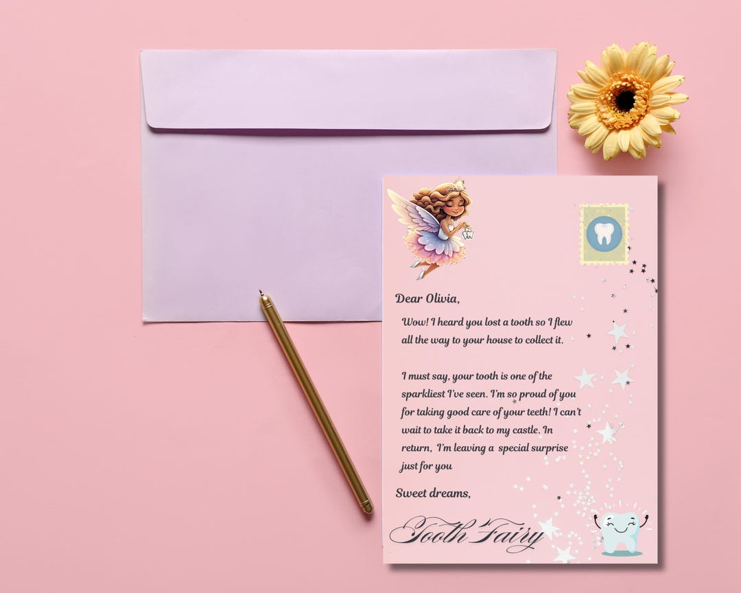 Editable Tooth Fairy Letter Template, Printable Letter From Tooth Fairy ...