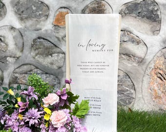 Personalized Reserved Wedding Memorial Chair Sign: in Loving Memory ...