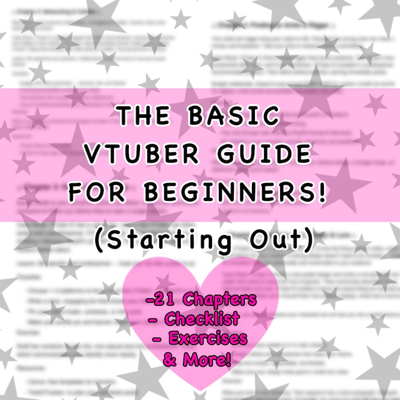 Vtuber Beginner's Guidebook: 21 Chapters, Streaming Tips (PDF Download ...